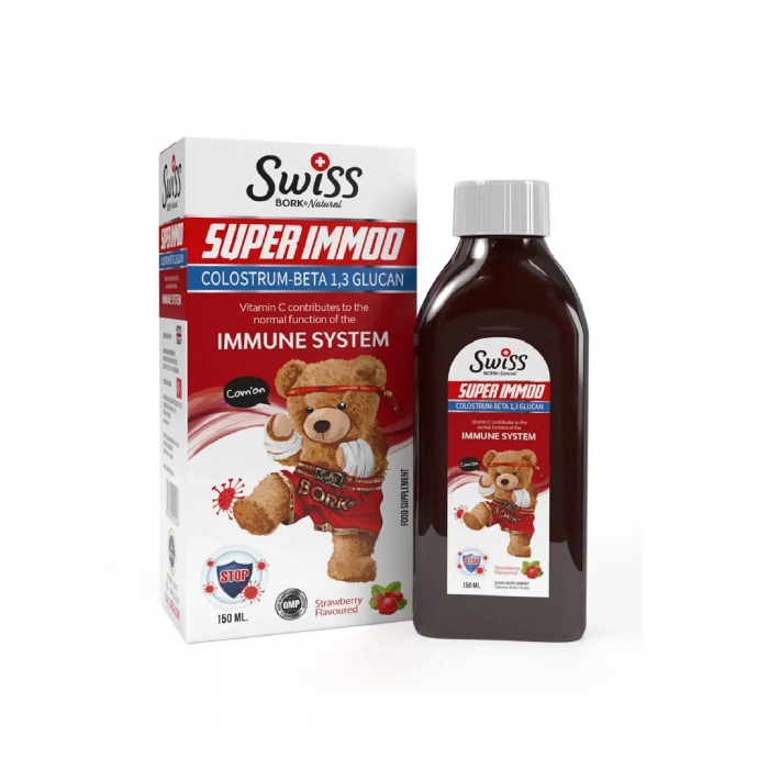 Swiss Bork Kids Super Immoo Colostrum-Beta Glucan Şurup 150 ml - Çocuk ...