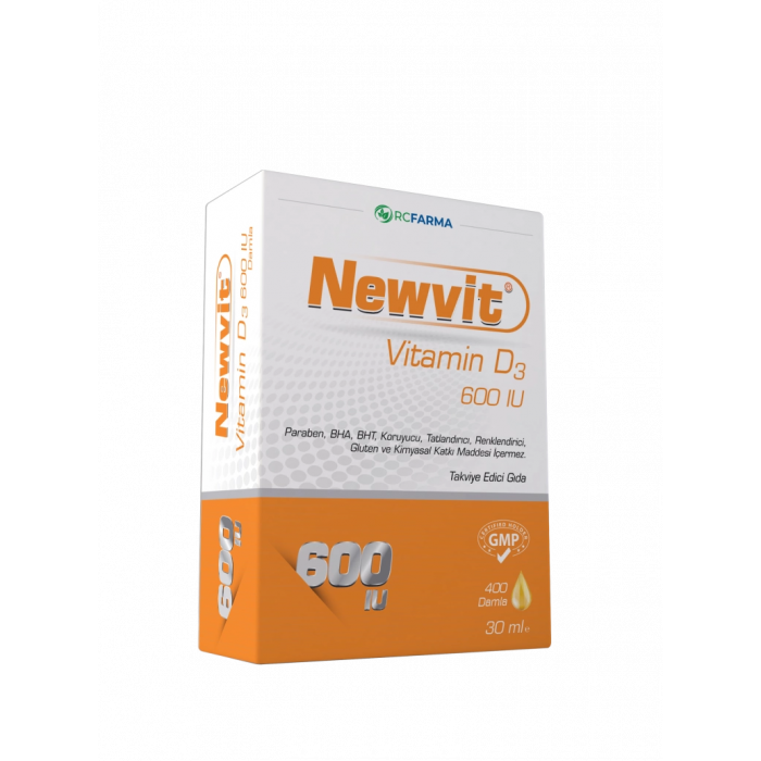 YeniTrend Vit D3 600 IU Damla 30 ml - D Vitamini Takviyesi - Vitamin ve ...