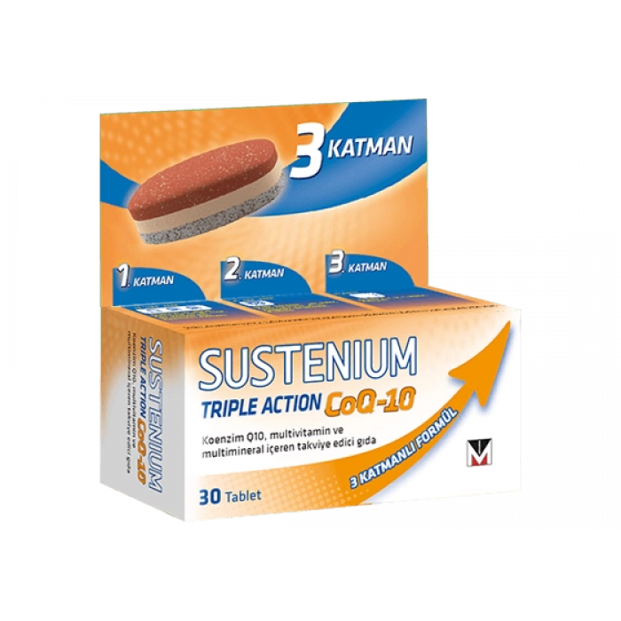 Sustenium Triple Action Coq 10 Koenzim Q10 Multivitamin Ve Multimineral ...