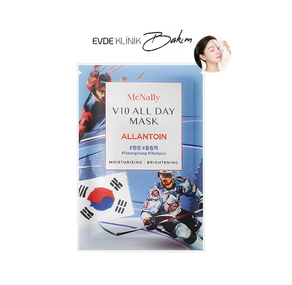 MCNALLY Allantoin Tek Kullanımlık Kore Kağıt Yüz Maskesi All Day Mask ...