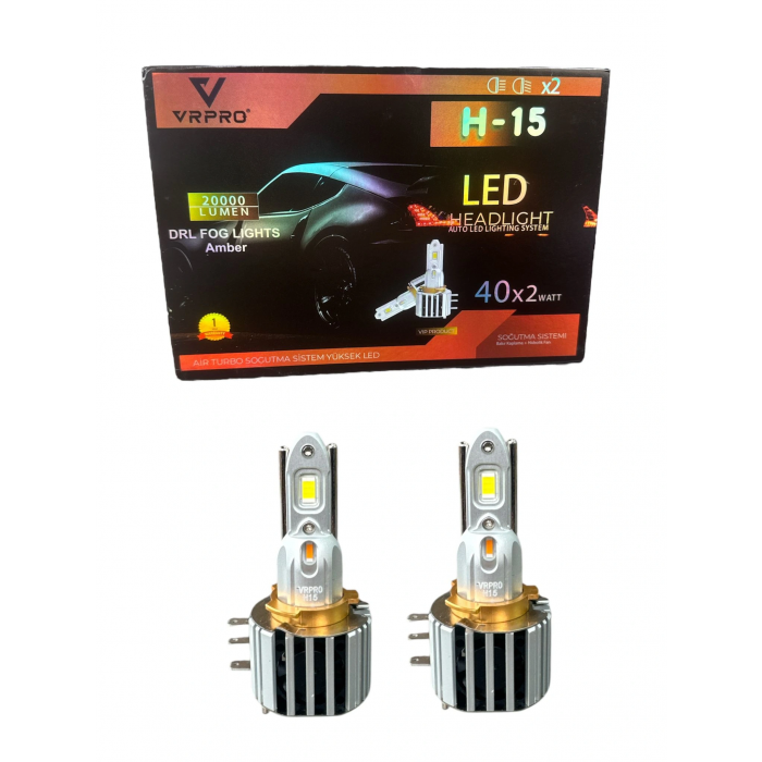VR PRO H15 TURUNCU BEYAZ LED FAR AMPÜLÜ