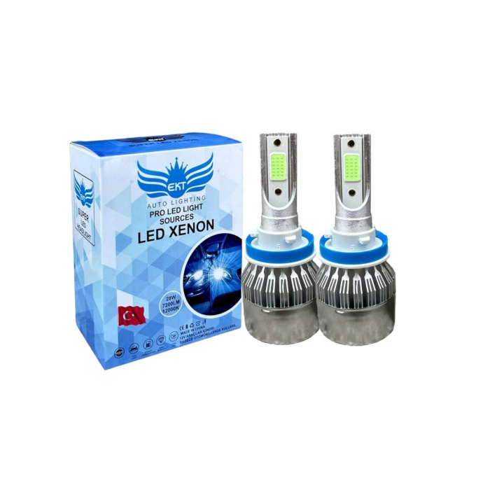 EKT-7200-BUZ MAVİ-H11-LED FAR AMPULÜ