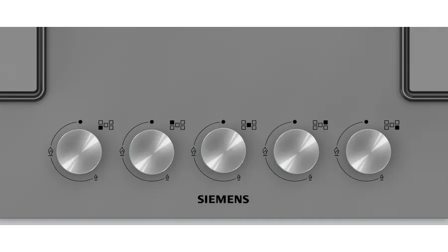 Siemens EN7B9QO12O iQ300 Gazlı Ocak 75 cm Sert cam, Antrasit gri