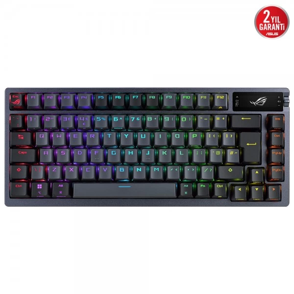 ASUS ROG Azoth RGB PBT Keycap Kablosuz Mekanik NX Red Switch OLED ...