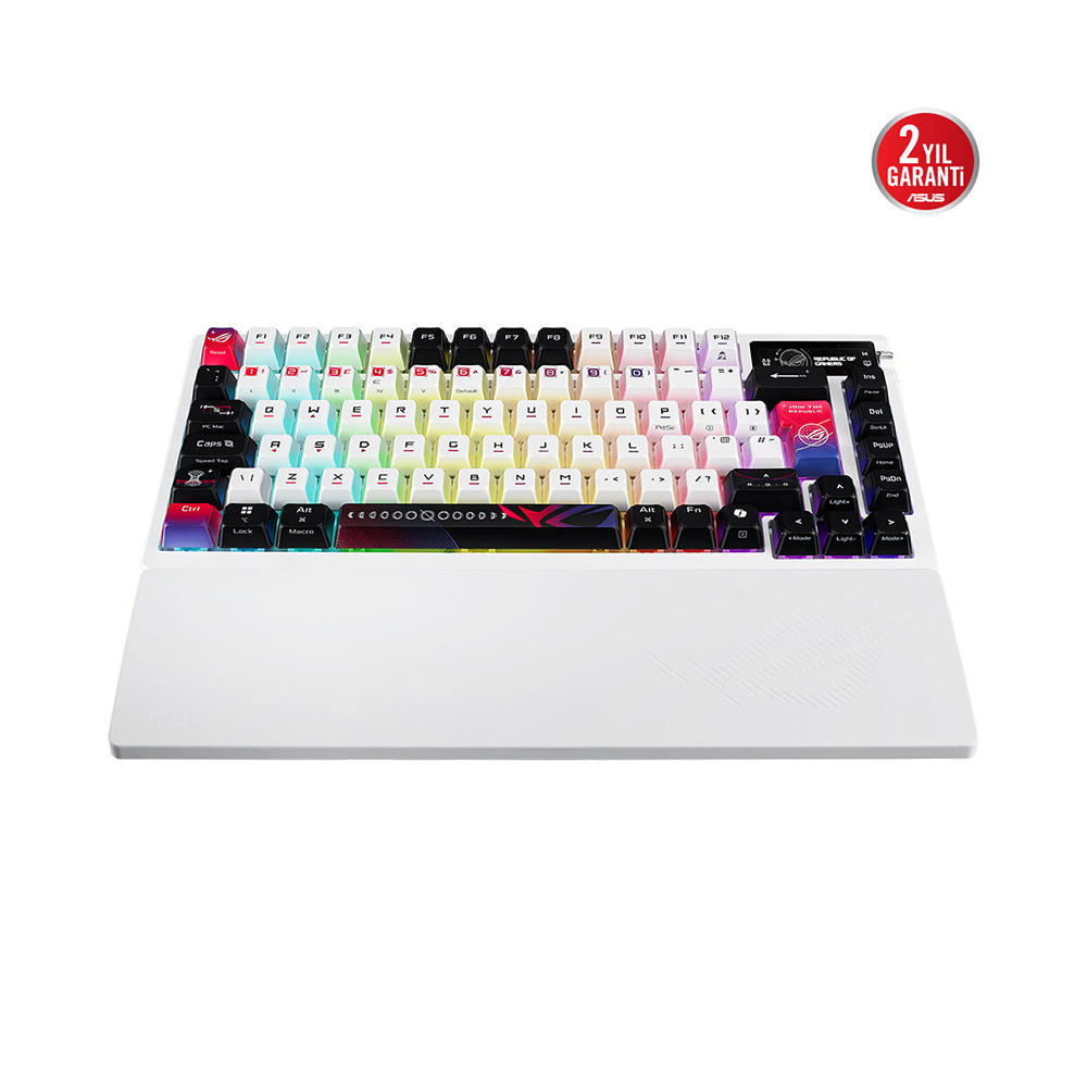 ASUS ROG Azoth X %75 TKL OLED Ekranlı Kablosuz NX Snow V2 Switch Türkçe ...