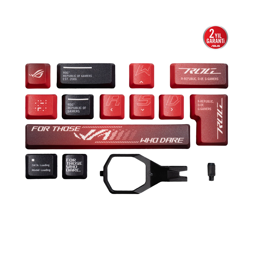 ASUS ROG NX Switchler ile Uyumlu Dye-Sub PBT 13 Adet Keycap Set