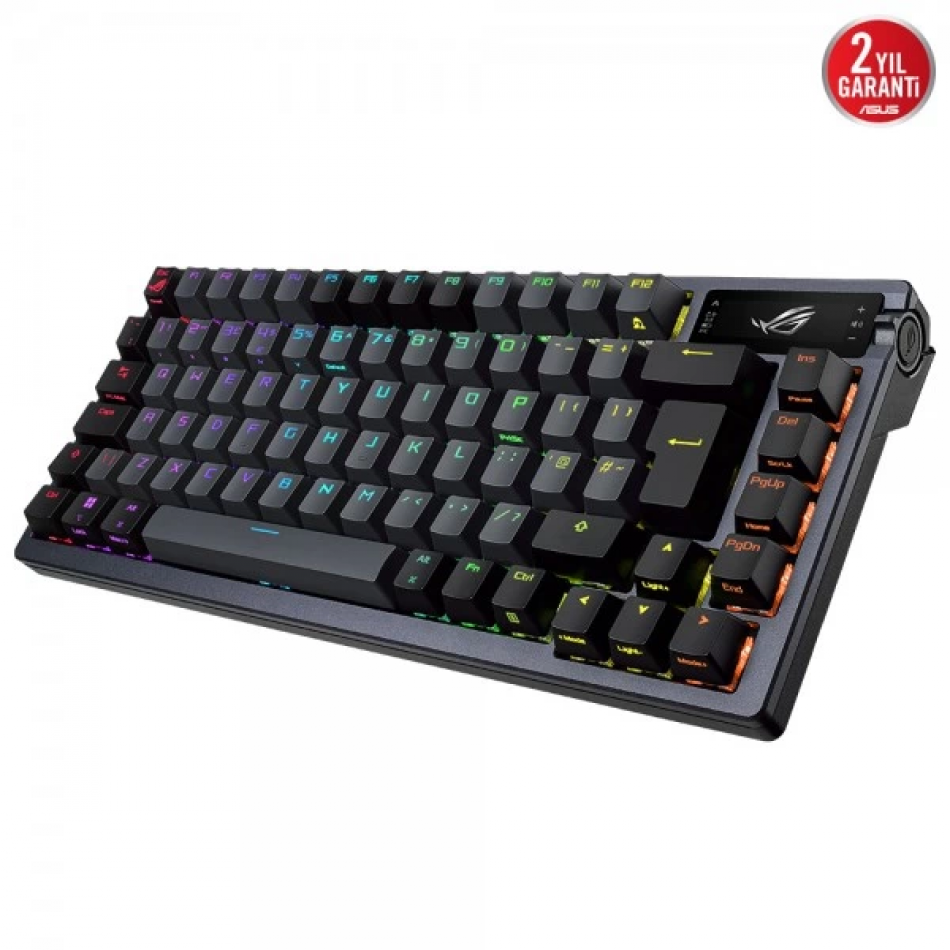 ASUS ROG Azoth RGB PBT Keycap Kablosuz Mekanik NX Red Switch OLED ...
