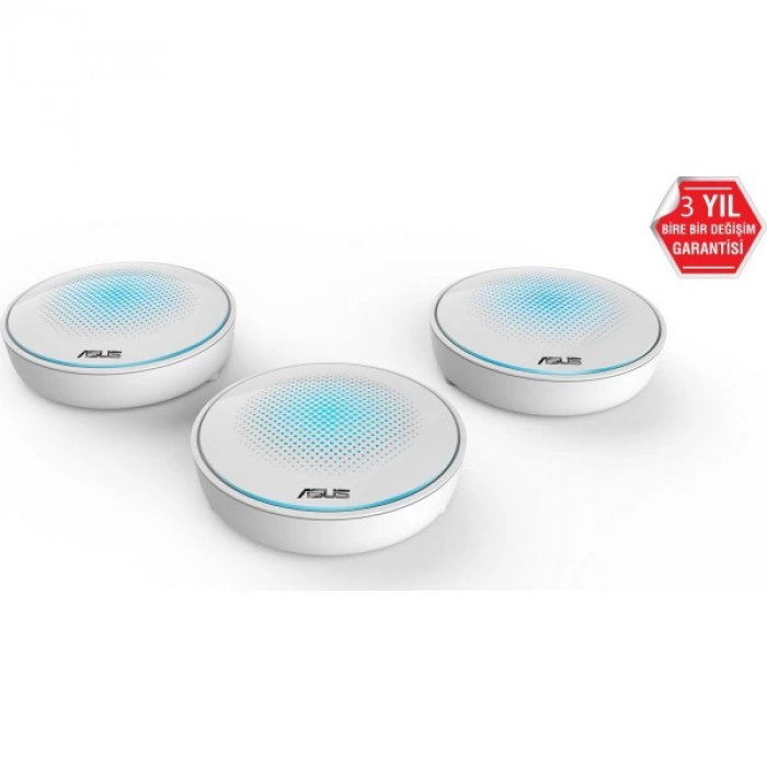 ASUS Lyra Mini AC1300 Dual Band-Kablosuz Ağ Dağıtım Sistemi(Üçlü Paket)