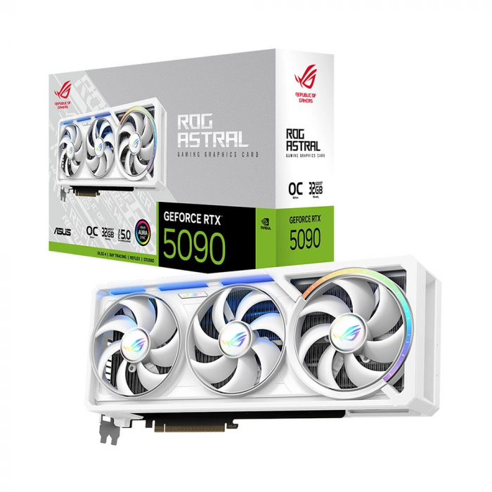 ASUS ROG Astral GeForce RTX 5090 White OC Edition 32GB GDDR7 512 Bit ...