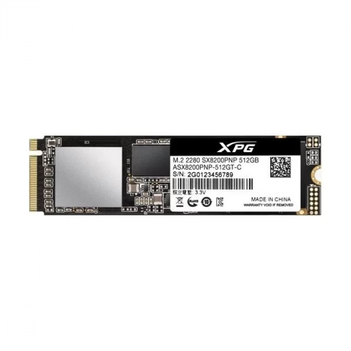 XPG SX8200 Pro 512GB 3500-3000MB/s PCIe Gen3x4 M.2 2280 NVMe SSD