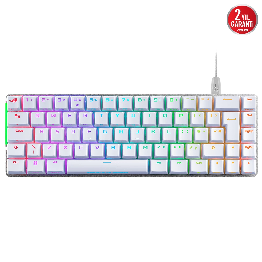 Asus Rog Falchion Ace NX Red Switch RGB Mekanik Beyaz Gaming Klavye ROG ...