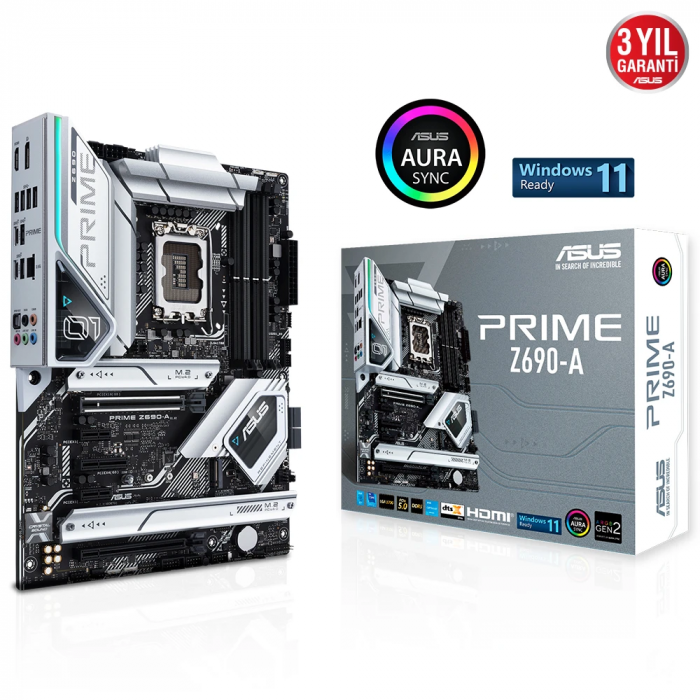 Asus Prime Z690-A DDR5 6000mhz (OC) RGB M.2 ATX 1700p Anakart