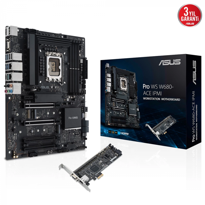 ASUS PRO WS W680-ACE IPMI Intel W680 LGA1700 DDR4 5000 DP HDMI VGA 3x ...