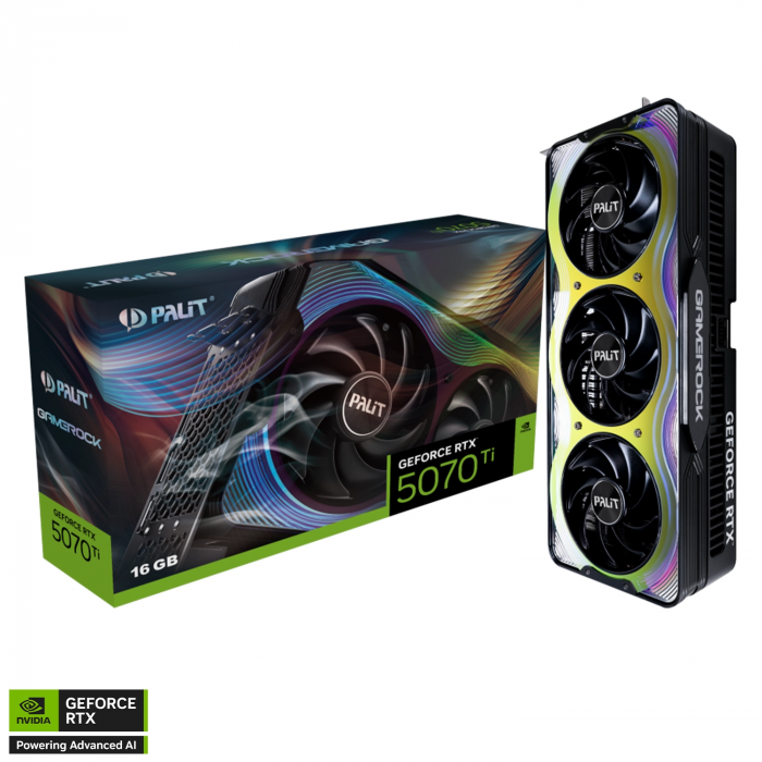 Palit GameRock RTX 5070 Ti 16GB 256Bit GDDR7 Nvidia GeForce Ekran Kartı ...