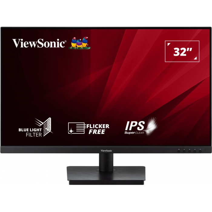 VIEWSONIC VA3209-2K-MHD MONITOR 31.5 4MS 75HZ IPS 2560X1440 2K 250 HDMI DP 16:9 50M:1 1.07B ...