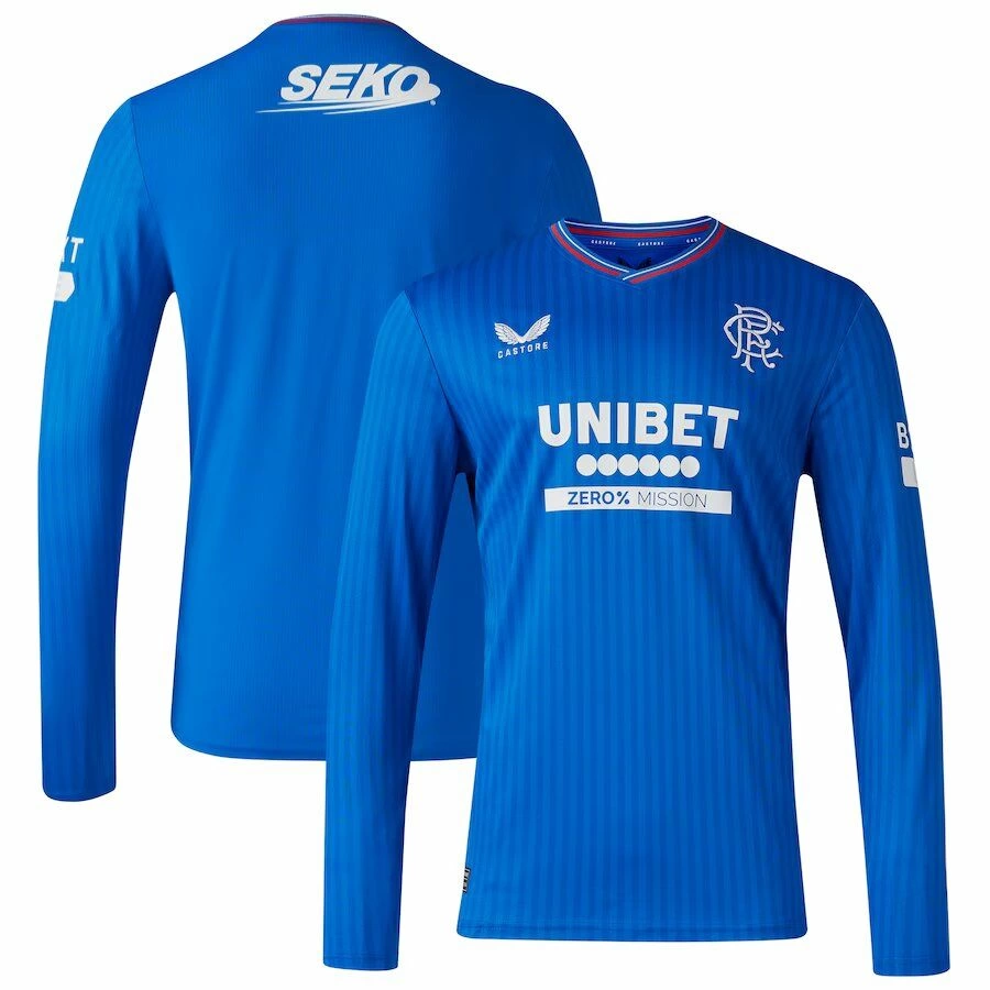 Glasgow Rangers 2023 - 2024 Uzun Kol Forma Home - Footytiento