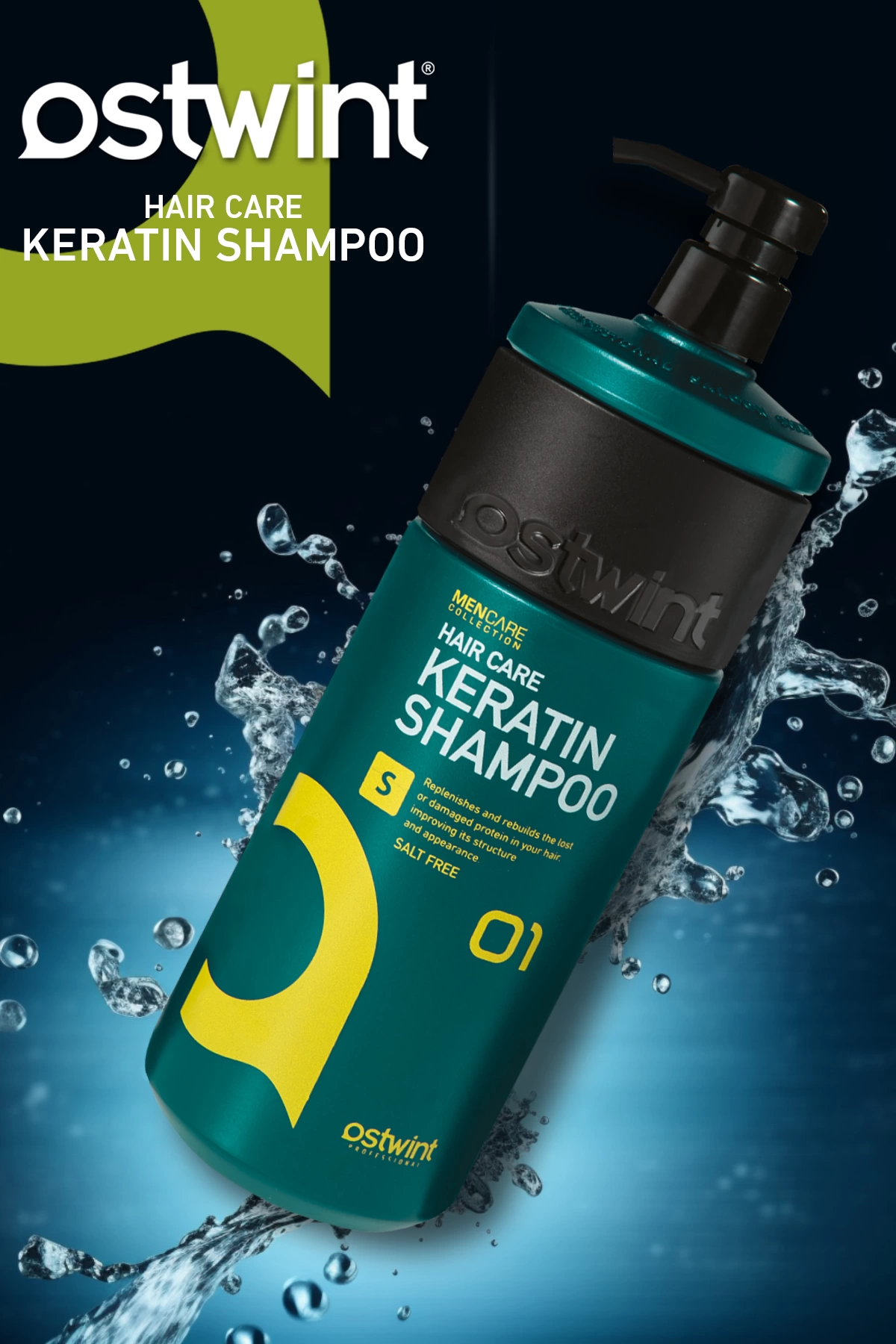 Ostwint Shampoo Keratin Men's 1000 ml Preference of Professional ...