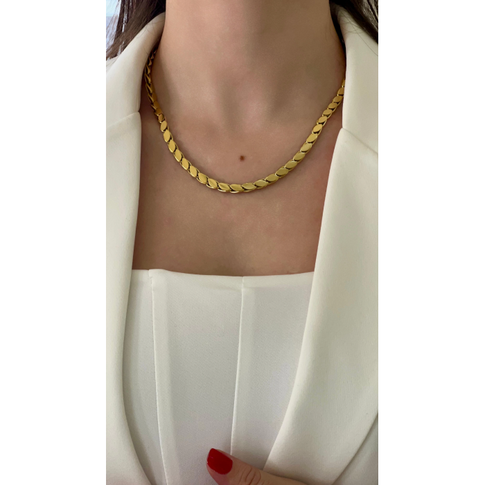 Arpa Model Gold Altın Kaplama Kolye