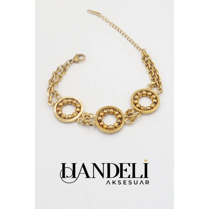 Tanos Model Gold Altın Kaplama Çelik Model