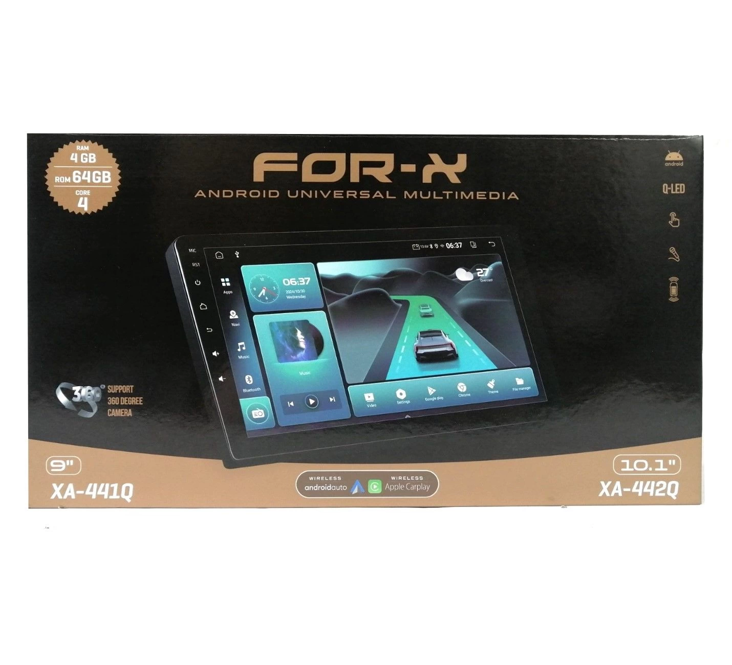 For-x Android Tablet Teyp 9" - For-x XA-441Q Android 4GB Ram 64GB ...