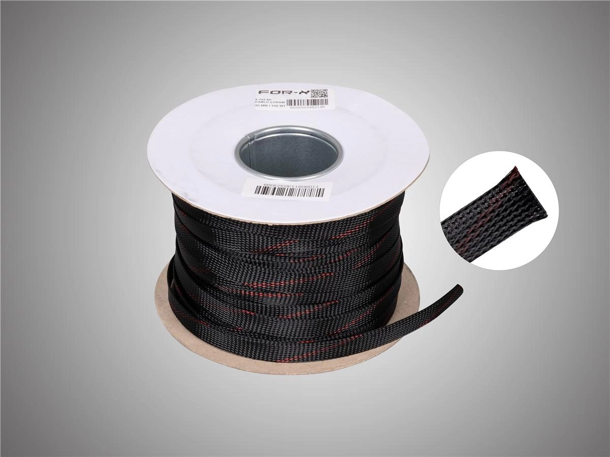 For-x Kablo Çorabı 20mm - For-x 20mm Amfi Kablo Toplayıcı - 1 Metre