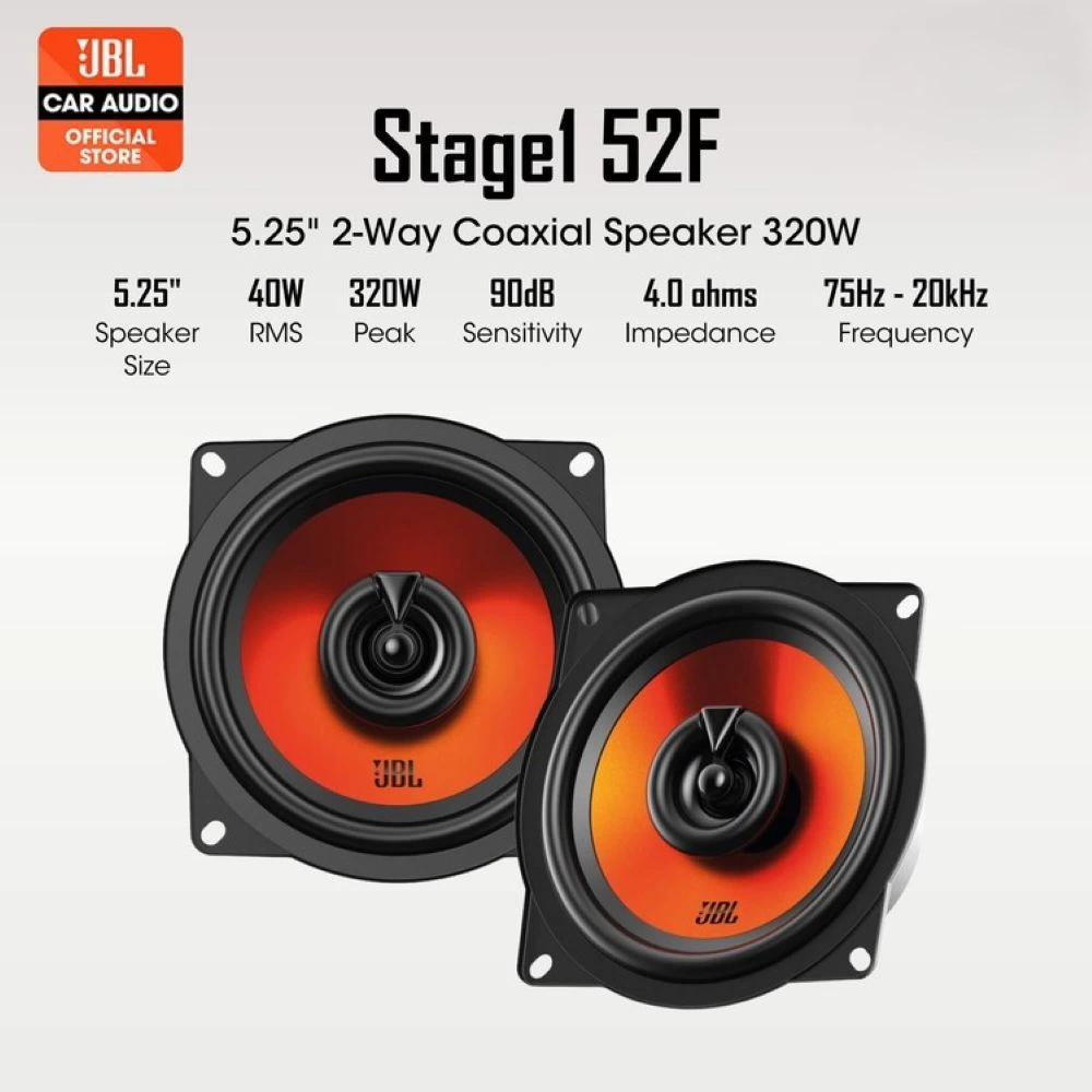 JBL 13cm Hoparlör - JBL STAGE1 52F Kapı Hoparlörü - JBL Profesyonel Hoparlör 13cm