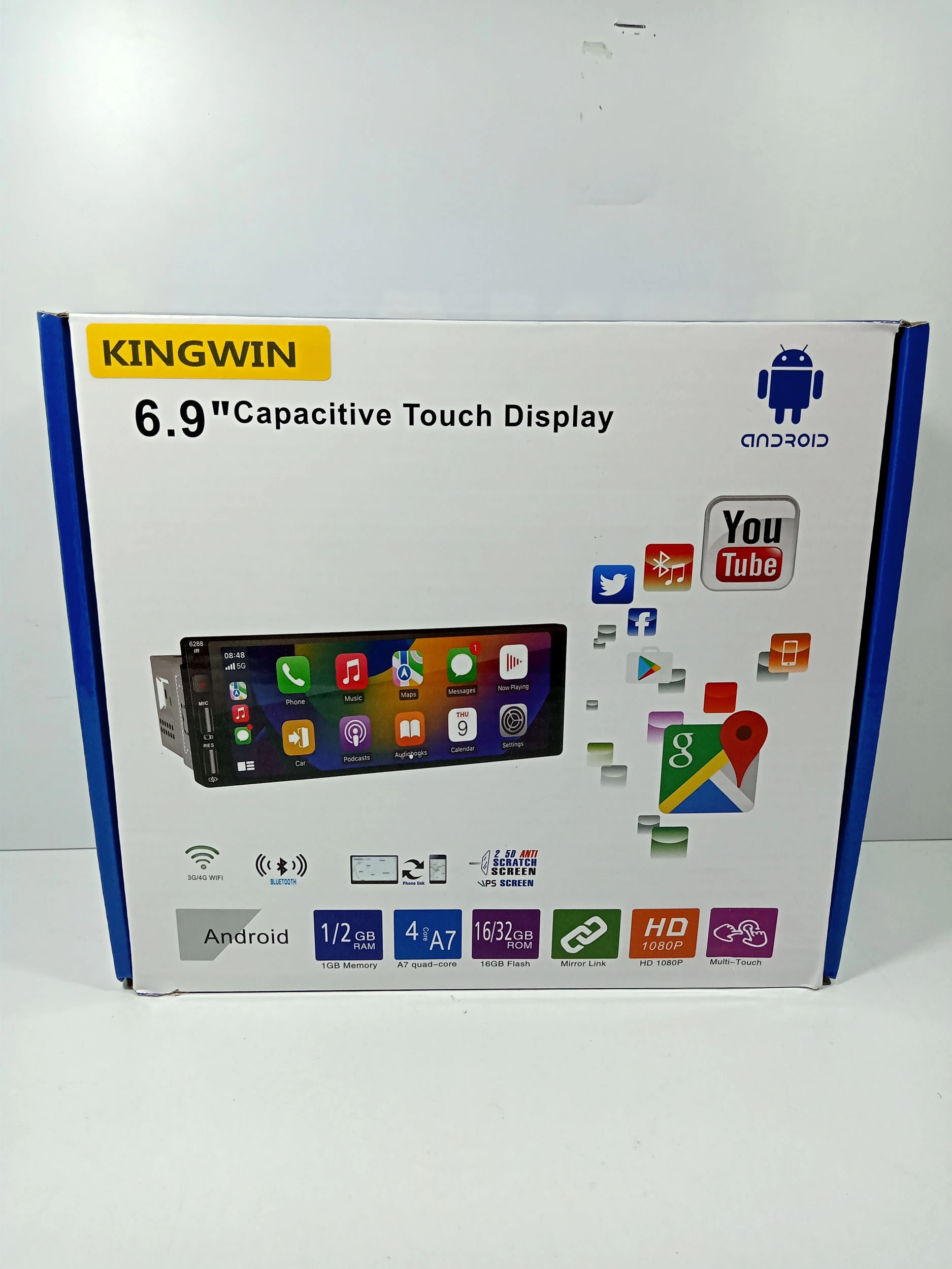 Kingwin Android Teyp – Car Play , 2GB Ram 32GB Hafıza - Tek Din Android Teyp