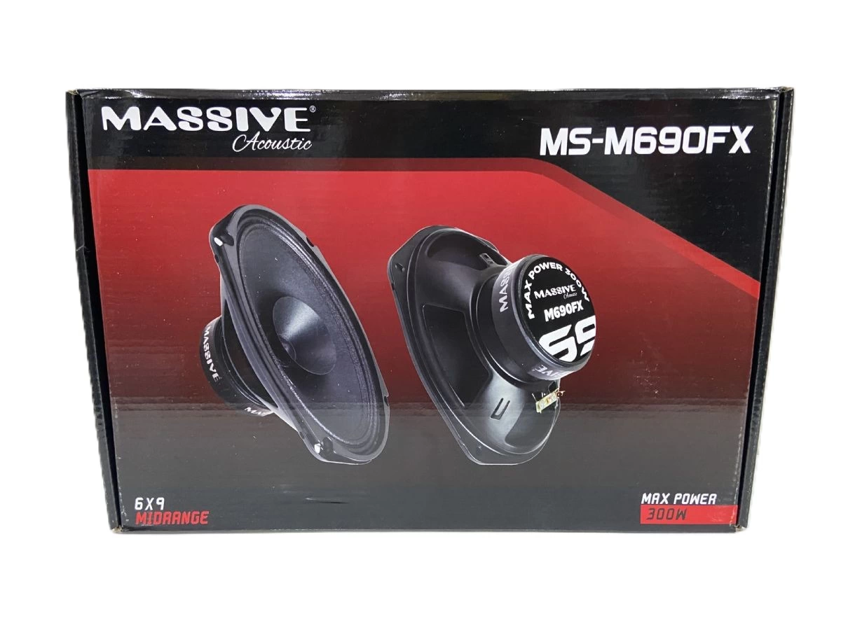 Massive Oval Midrange Hoparlör - Massive MS-M690FX 300w 120RMS - Massive Kayık Midrange Kolon