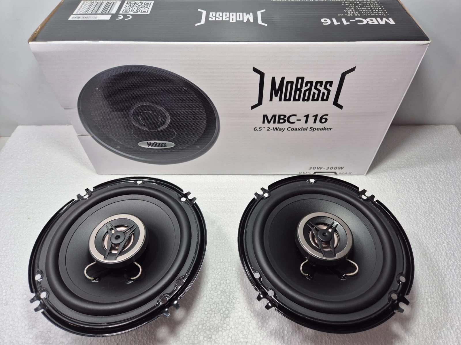 Mobass 16cm Hoparlör – Mobass MBC-116 - 300W Kapaklı , Tweeterli Kapı Hoparlörü 16cm