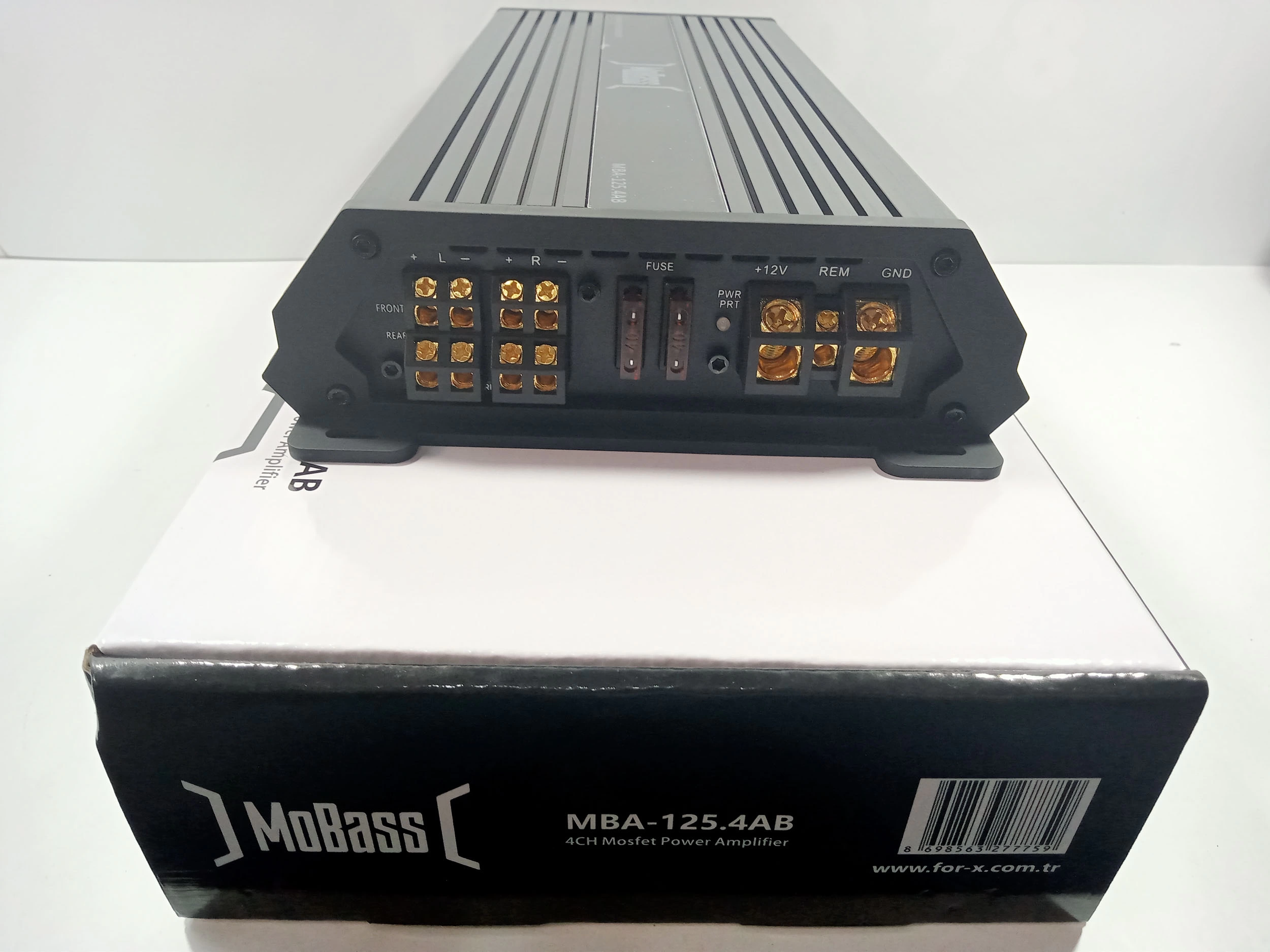 Mobass Amfi – 4 x 125 RMS Ses ve Bass Amfisi – Mobass MB-125.4 AB Class ...