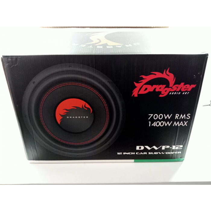Dragster 30cm Bass – 1400w 700RMS 2 + 2 Ohm Dragster Çift Bobin Subwoofer