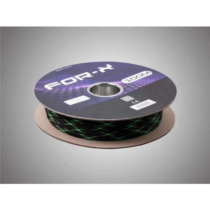 For-x Kablo Çorabı 10mm - For-x 10mm Yeşil Siyah Amfi Kablo Toplayıcı ...