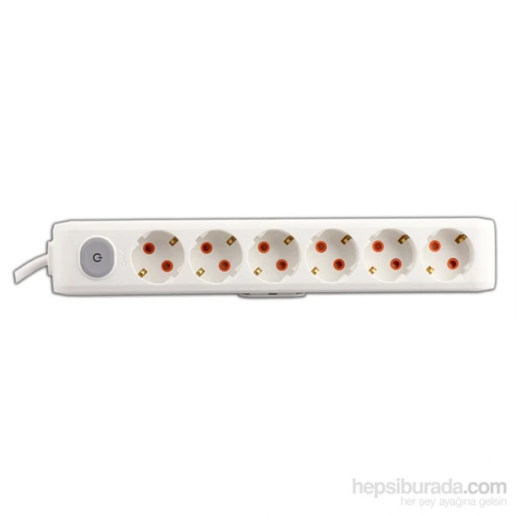 VİKO 6'LI ANAHTARLI 3MT. GRUP PRİZ