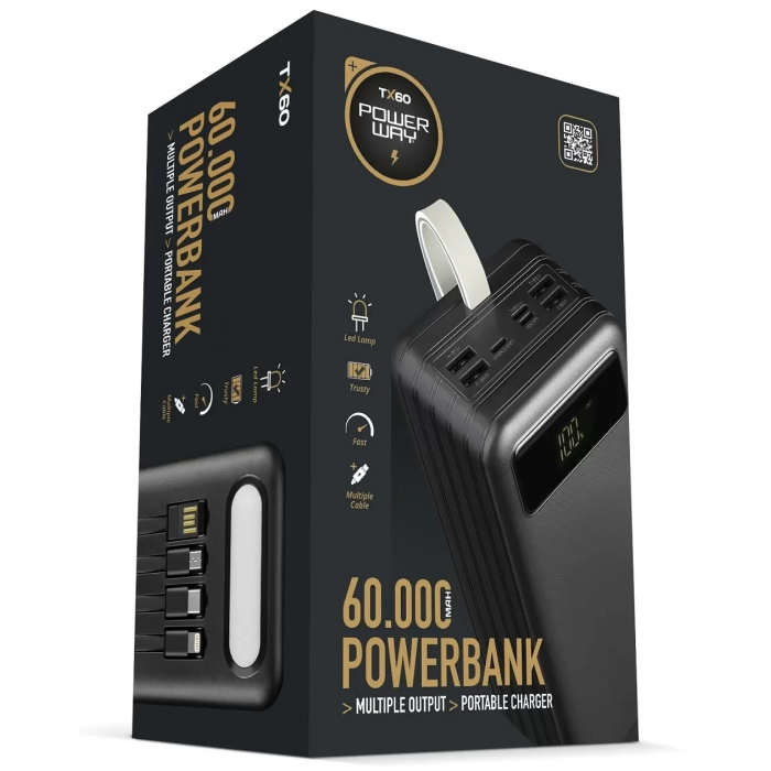 POWERWAY TX60 60.000MAH POWERBANK