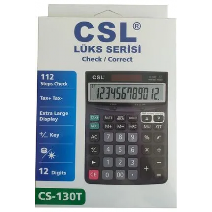 CSL CS-130T BÜYÜK BOY HESAP MAKİNESİ