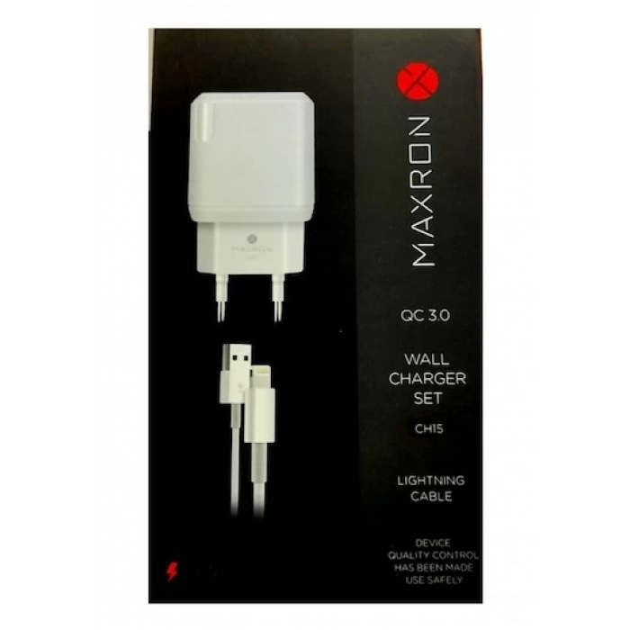 MAXRON CH15 3.0A İPHONE ŞARJ SETİ
