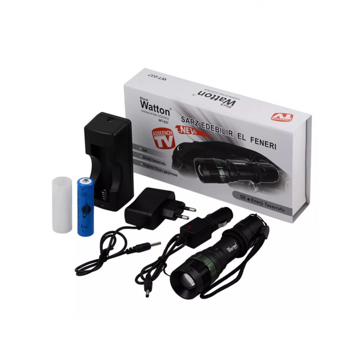 WATTON WT-037 ŞARJLI EL FENERİ