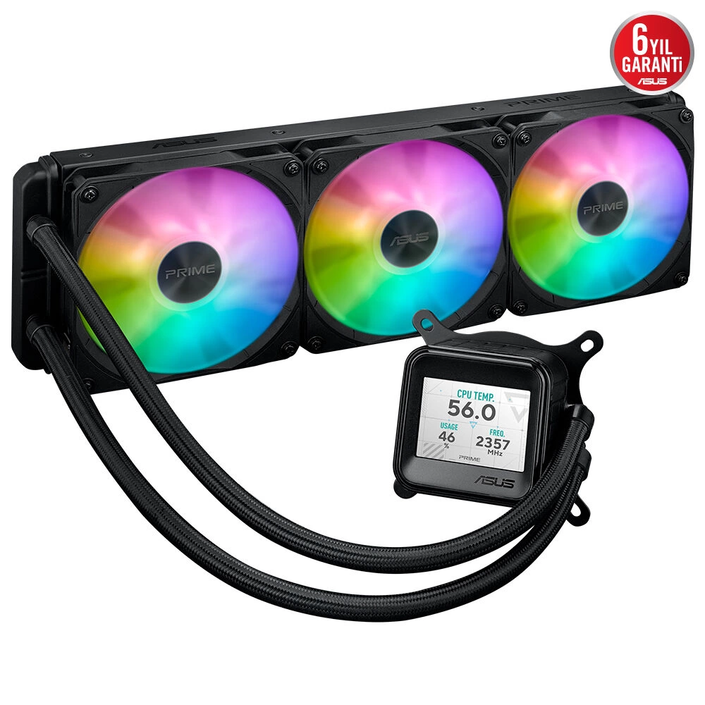 Asus LC 360 ARGB LCD 360mm Intel-AMD Uyumlu Sıvı Soğutucu Fiyatı