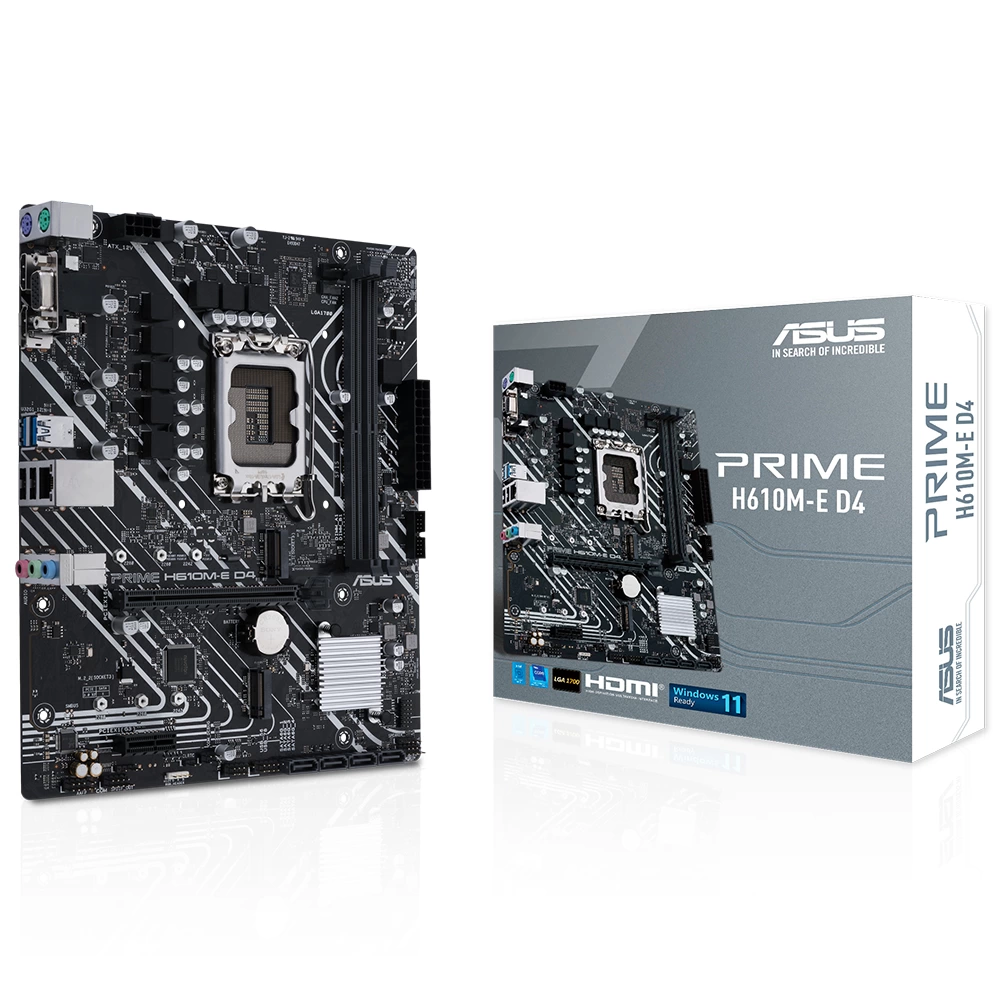 Asus Prime H610M-E D4 DDR4 3200MHz (OC) M.2 1700p mATX Anakart Fiyatı