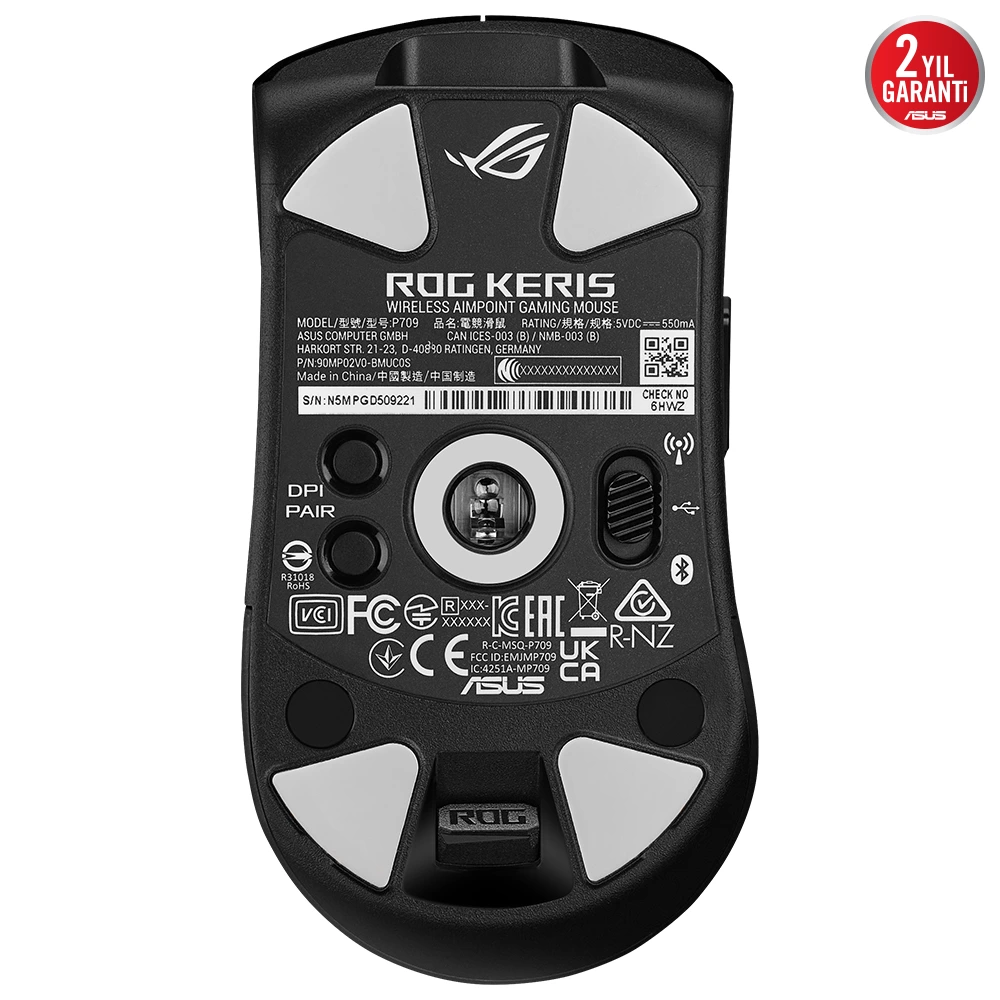 Asus ROG Keris RGB Black Wireless AimPoint Gaming Mouse Fiyatı