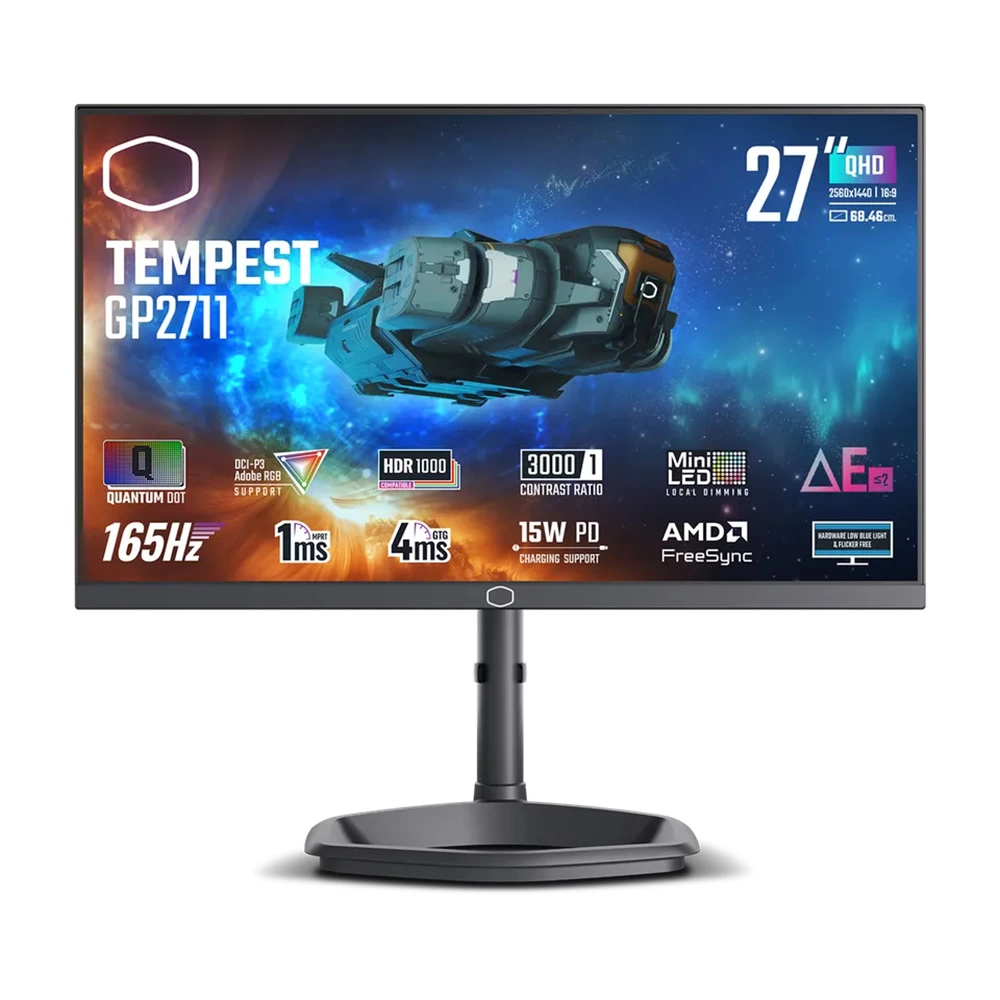Cooler Master 27" Tempest GP2711 Mini Led 1ms 165Hz HDMI,DisplayPort ...