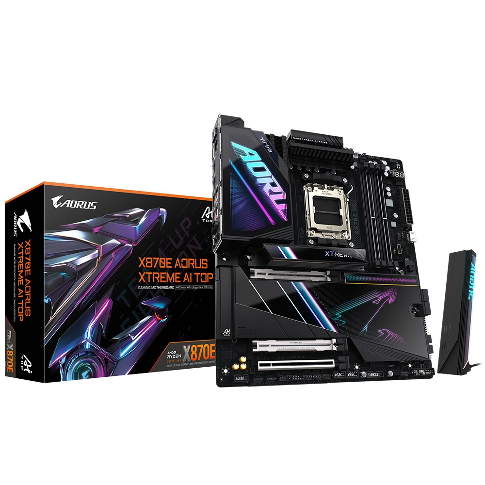 Gigabyte Radeon X870E AORUS XTREME AI TOP DDR5 8800MHz OC M.2 AM5 ATX ...