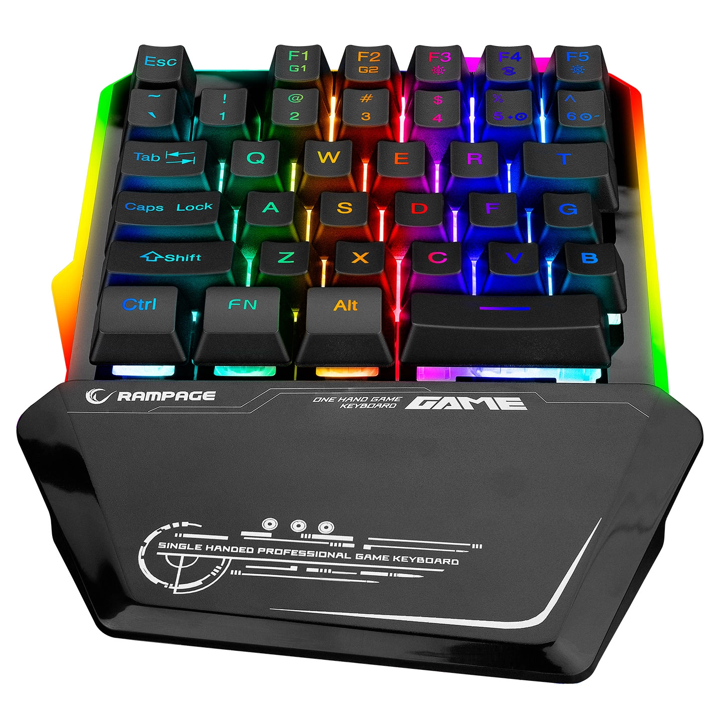 Rampage KB-R24 X-MINI RGB Zemin Aydınlatmalı Metal Taban Gövdeli Mini ...