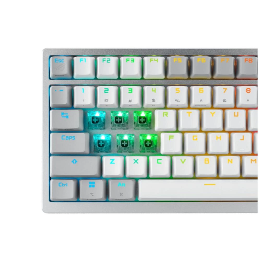 Asus ROG Azoth NX Snow Switch RGB Kablosuz Beyaz Mekanik Gaming Klavye ...