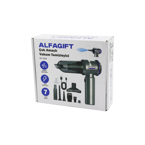 ALFAGIFT DP-568 ( OTO ARAÇ ) ( TYPE-C SARJLI ) EL TİPİ BASINÇLI HAVA ...