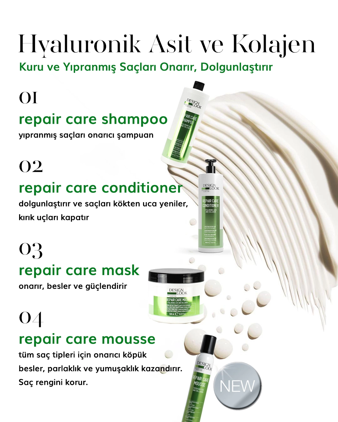 Design Look Repair Care Damaged Hair Repairing 3-Piece Set