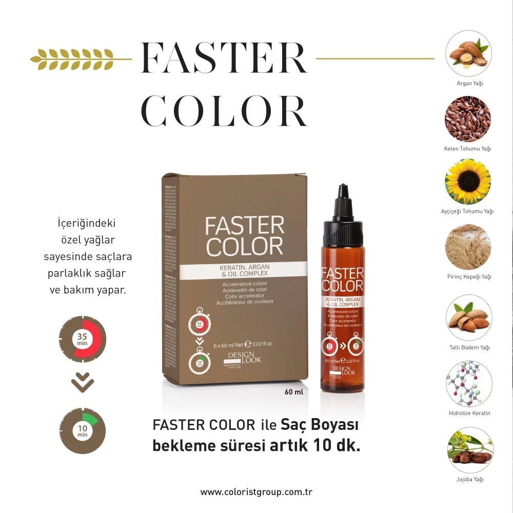 Design Look Faster Color Saç Boyama Süresi Hızlandırıcı Kompleks 60 ML
