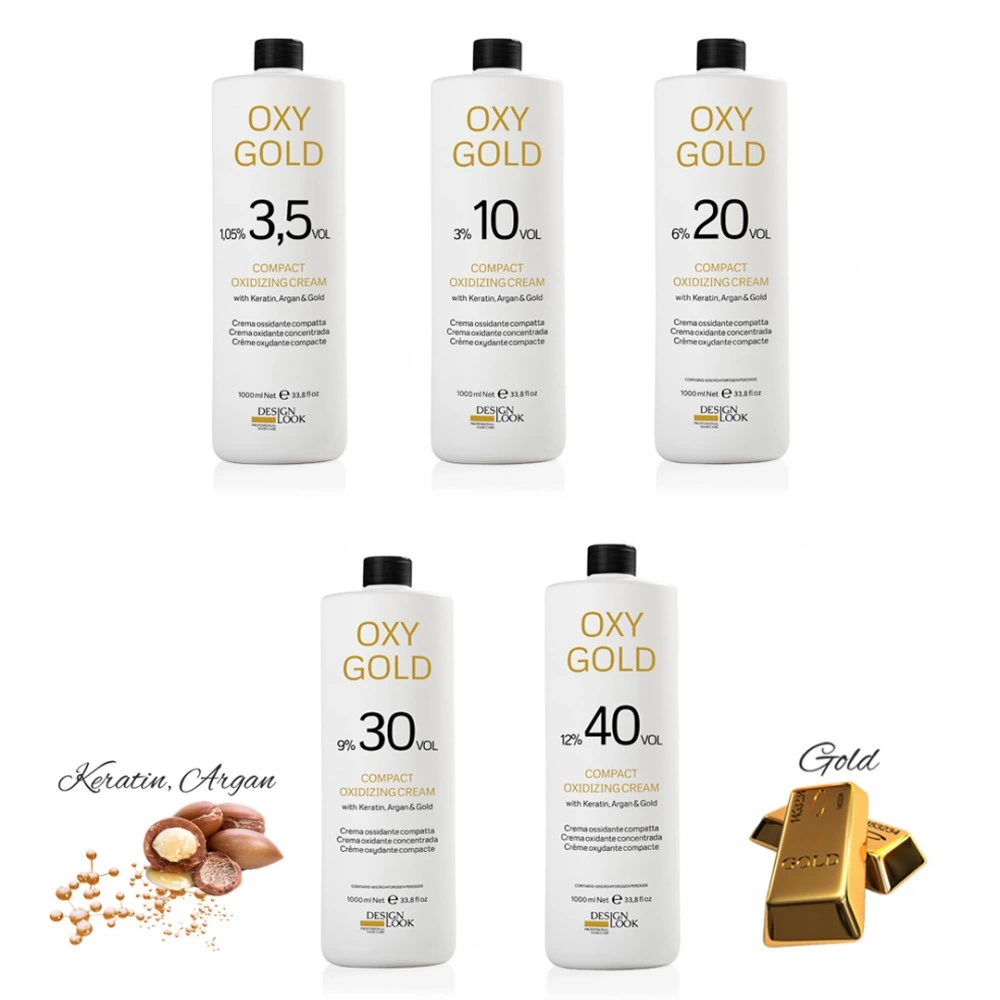 Designlook Gold Color Oxy Krem Oksidan 1000 ml