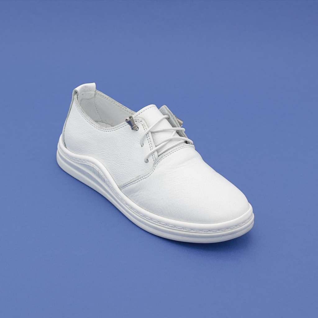 150 JFL Hakiki Deri Bayan Ayakkabı Beyaz