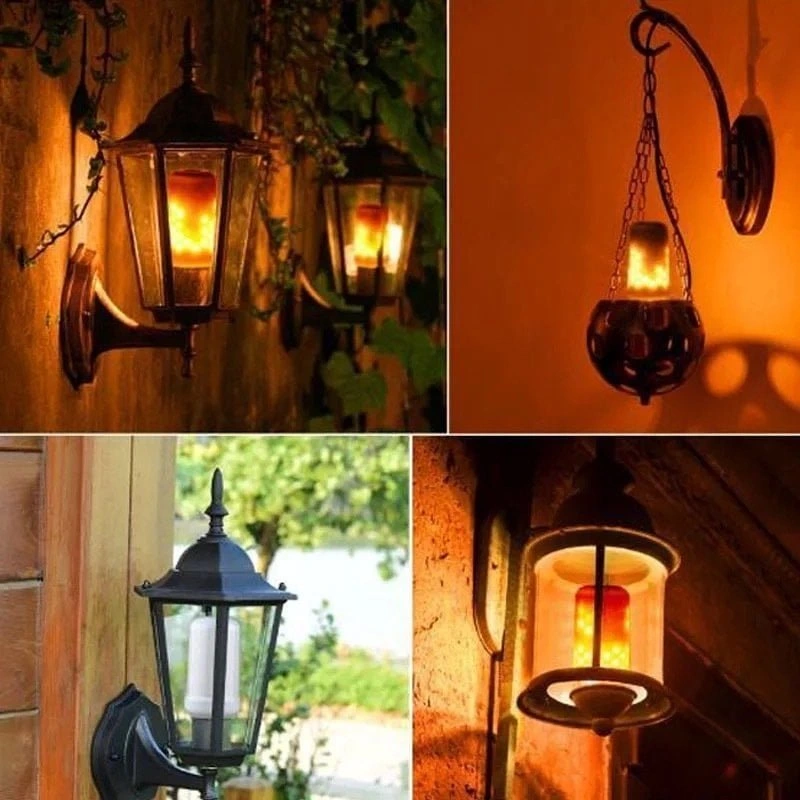 Alev Efektli Ampul Alevli Led Işık Ateş Lamba